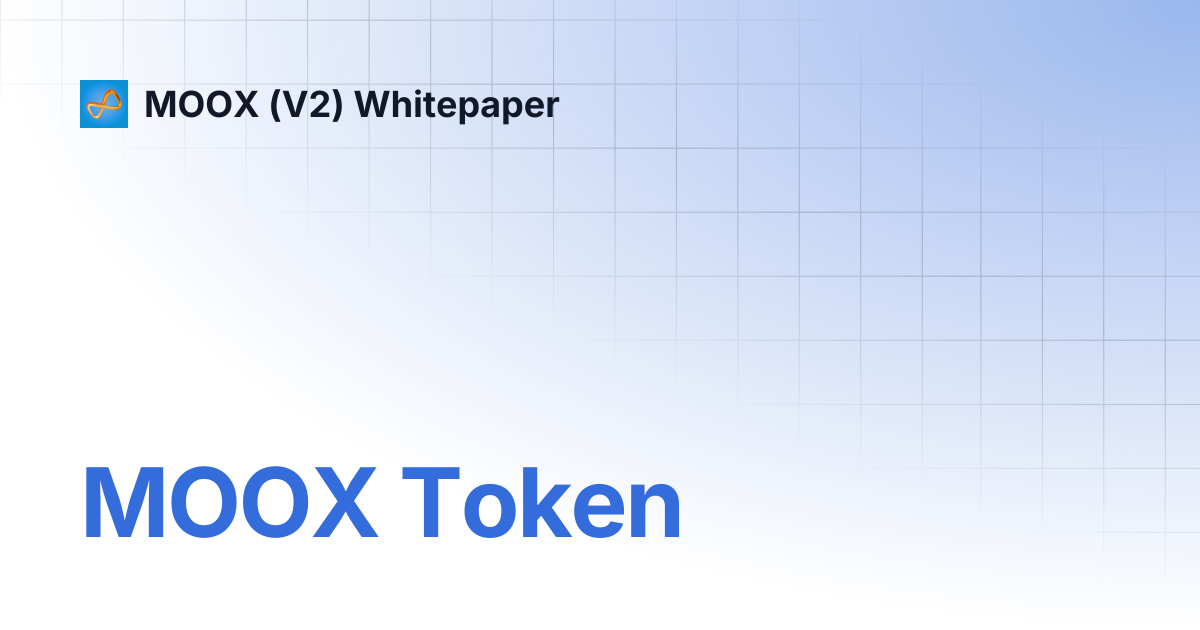 MOOX Token | MOOX (V2) Whitepaper